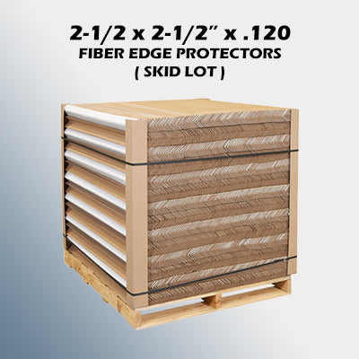2-1/2 x 2-1/2" x .120 Fiber Edge Protectors (Skid Lot) 2,520/skid