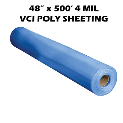 48" x 500' 4 Mil VCI Poly Sheeting