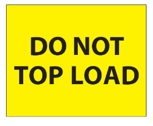 "DO NOT..." Labels 8 x 10" packaging labels